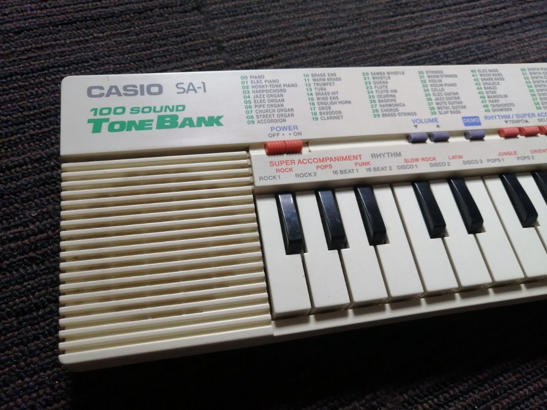 Casio SA-1 Classic Mini Tone Bank Keyboard (Rare Collectible) on Carousell
