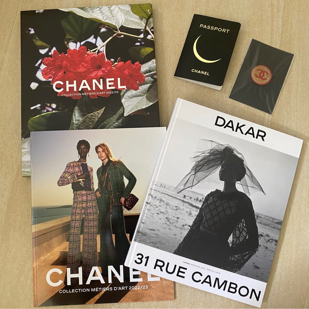 Chanel VIP event booklet / Chanel fashion magazine / Chanel pins ...