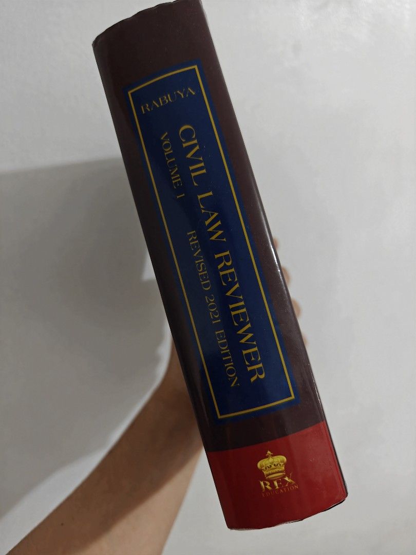 Civil Law Reviewer by Elmer T. Rabuya, Hobbies & Toys, Books ...