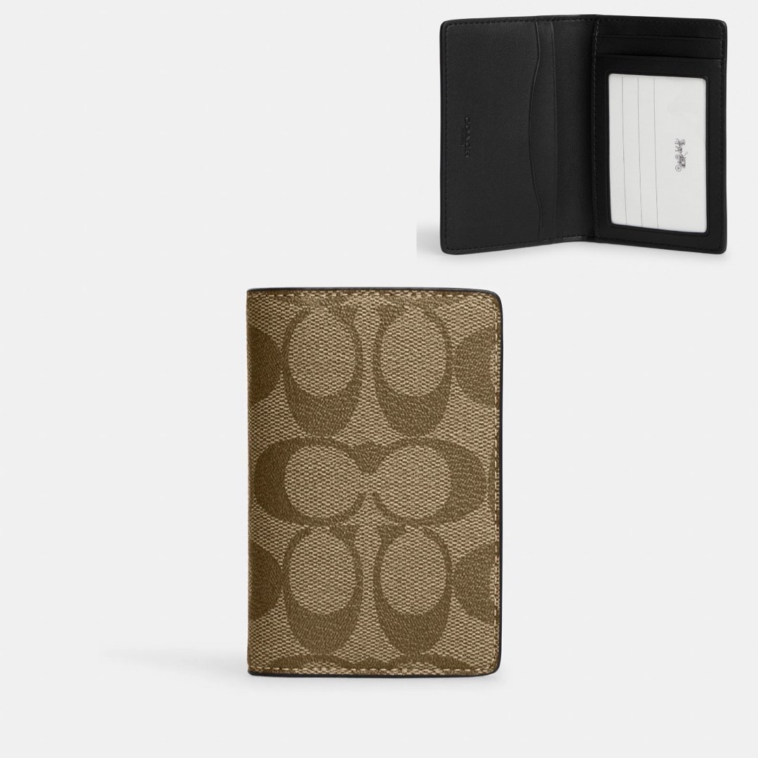 Coach card holder mono brown on Carousell