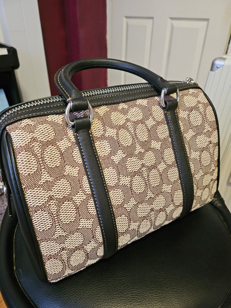 COACH Signature Textile Jacquard Ruby Satchel, Luxury, Bags & Wallets ...