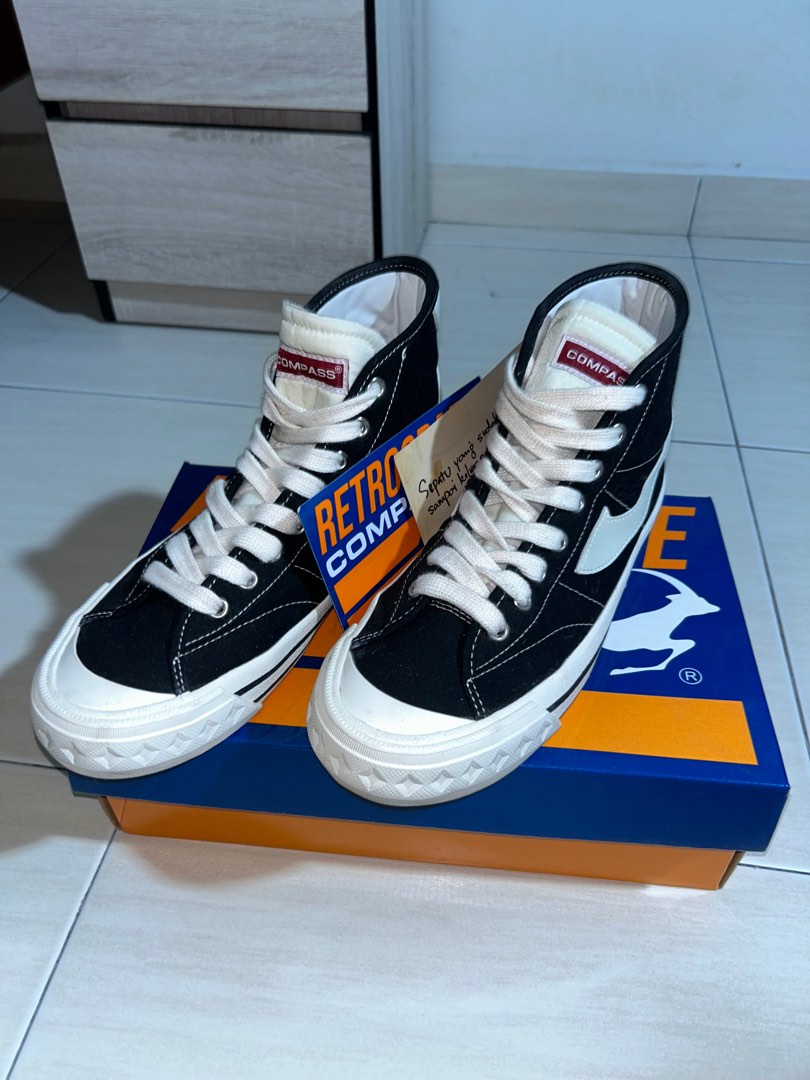 COMPASS RETROGRADE HIGH, Men's Fashion, Footwear, Sneakers on Carousell