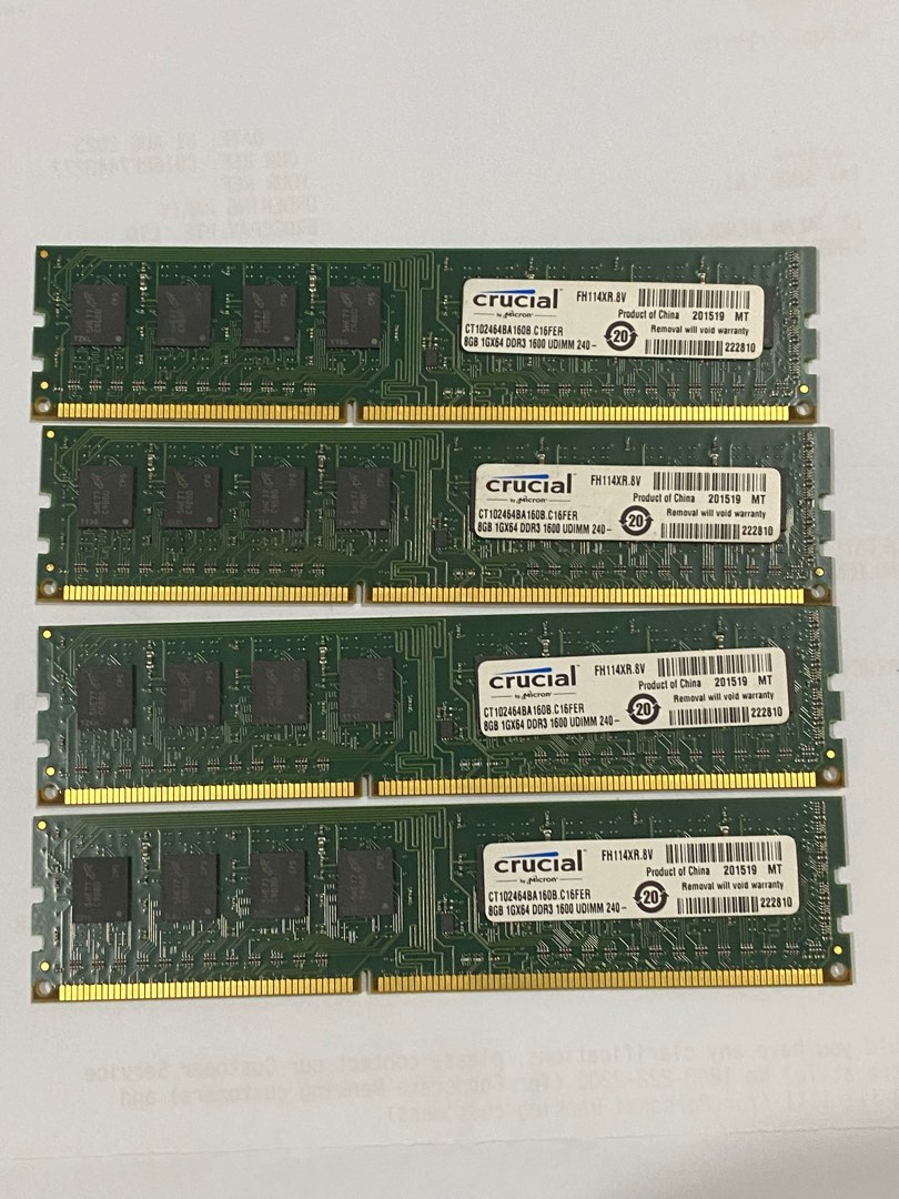 Crucial DDR3 Desktop Memory 16GB (8x2), Computers & Tech, Desktops on ...