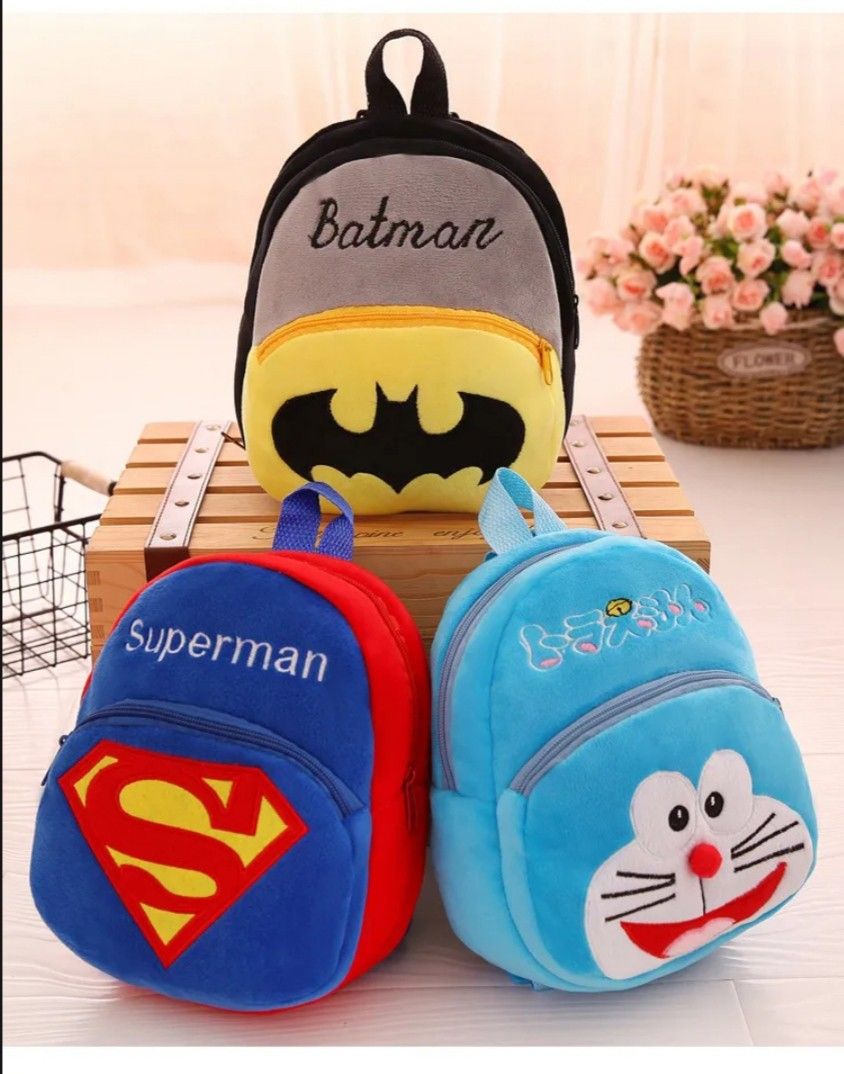 Cute Cartoon Plush Toy Bag Mini Kindergarten Backpack Toddler Kids ...