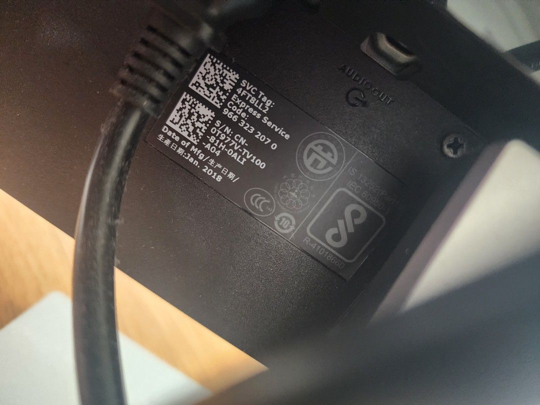 dell 22 inch monitor - non vesa plate compatible, Computers & Tech ...
