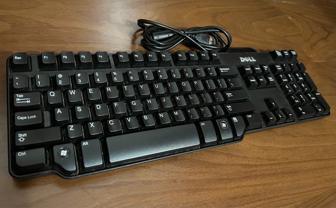Dell 有線鍵盤 keyboard, 電腦＆科技, 電腦周邊及配件, 電腦鍵盤及相關產品 - Carousell