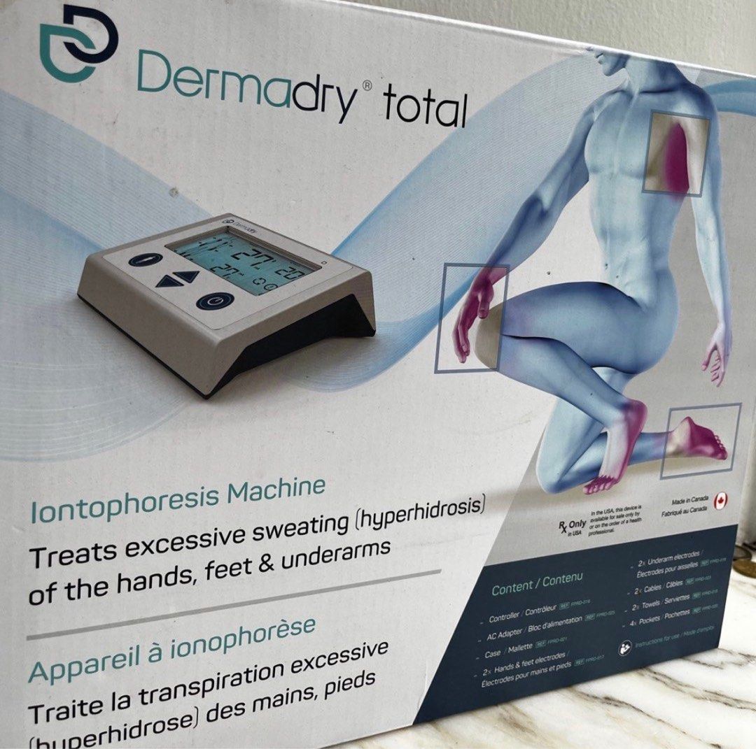 Dermadry Total Iontophoresis for Hyperhidrosis, Health & Nutrition ...