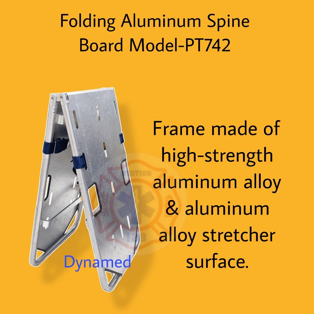 Dynamed Folding Aluminum Spine Board Model-PT742, Health & Nutrition ...