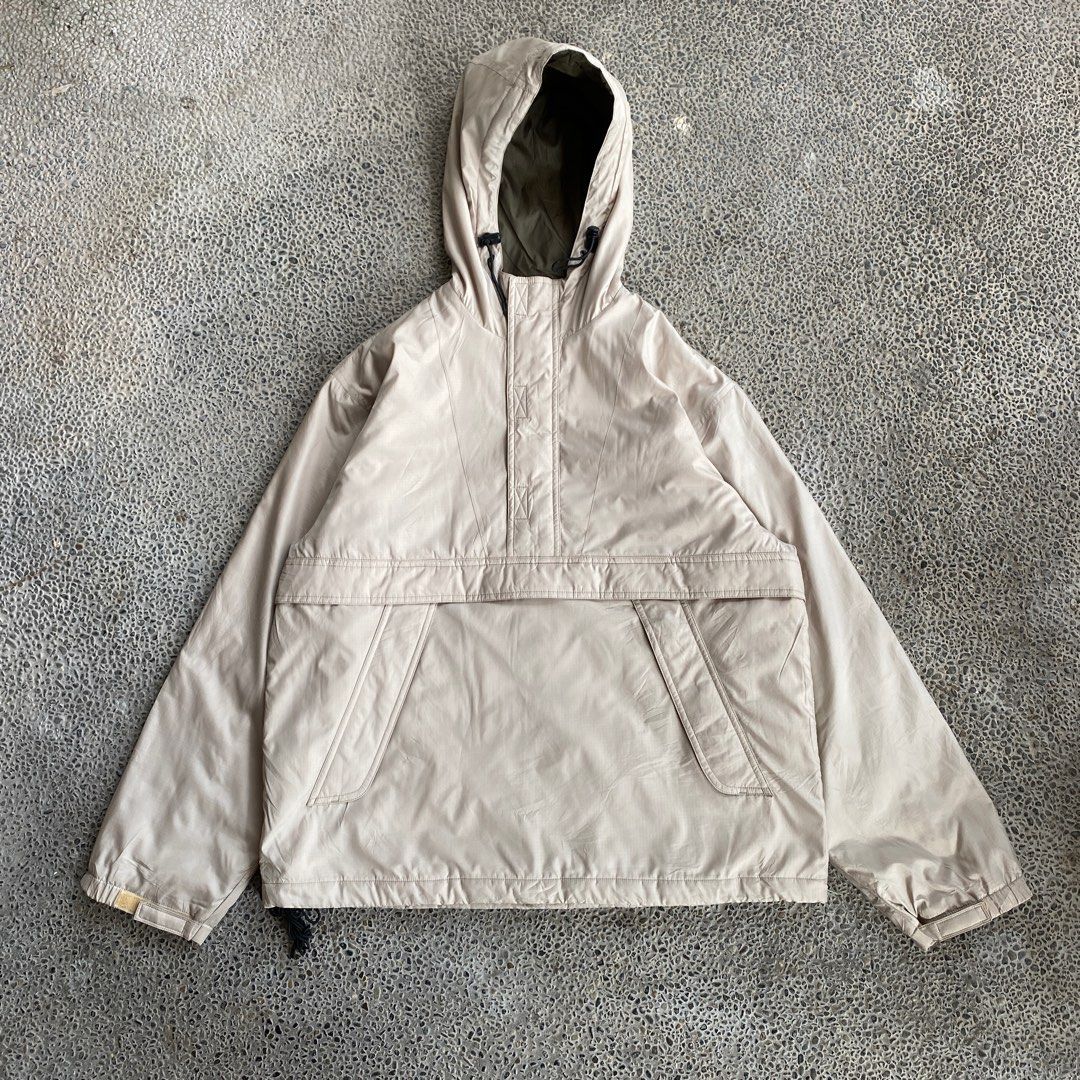 Early Uniqlo Cagoule Khaki Half Zip Jacket, Men's Fashion, Coats ...