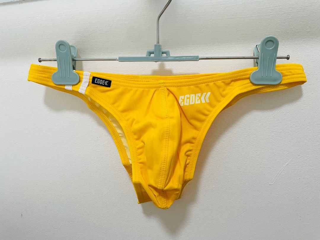 EGDE POPPING Super Low Rise Bikini, Yellow, size M and L, Men's Fashion ...
