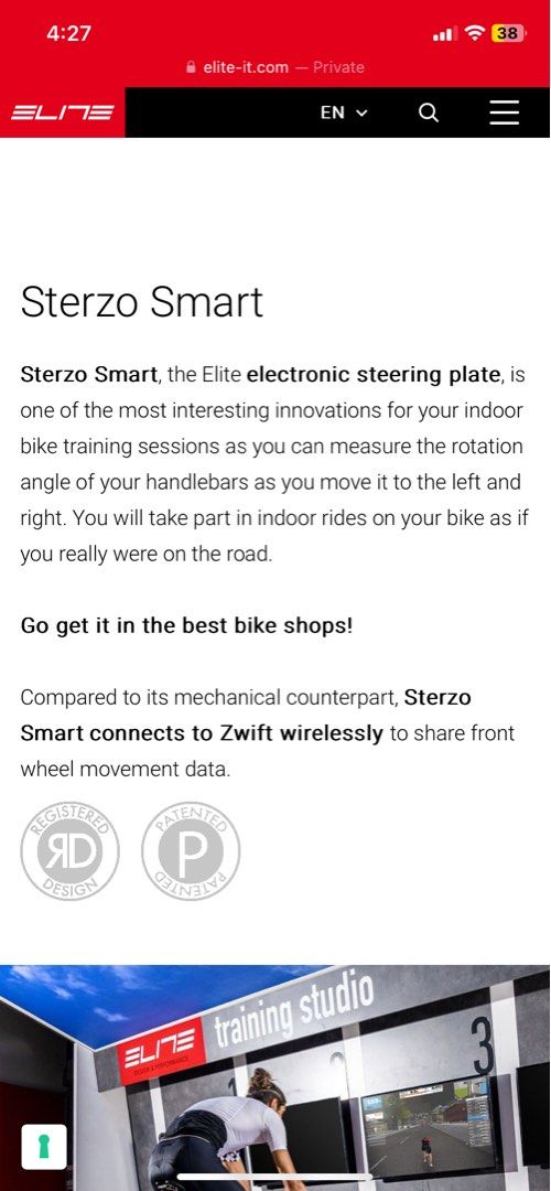 Elite Smart Steering Riser Block for indoor trainer zwift road bike ...