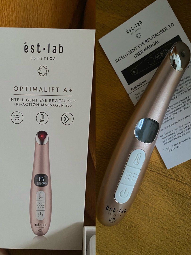 Est.lab OPTIMALIFT A+ INTELLIGENT EYE REVITALISER TRI-ACTION MASSAGER 2 ...