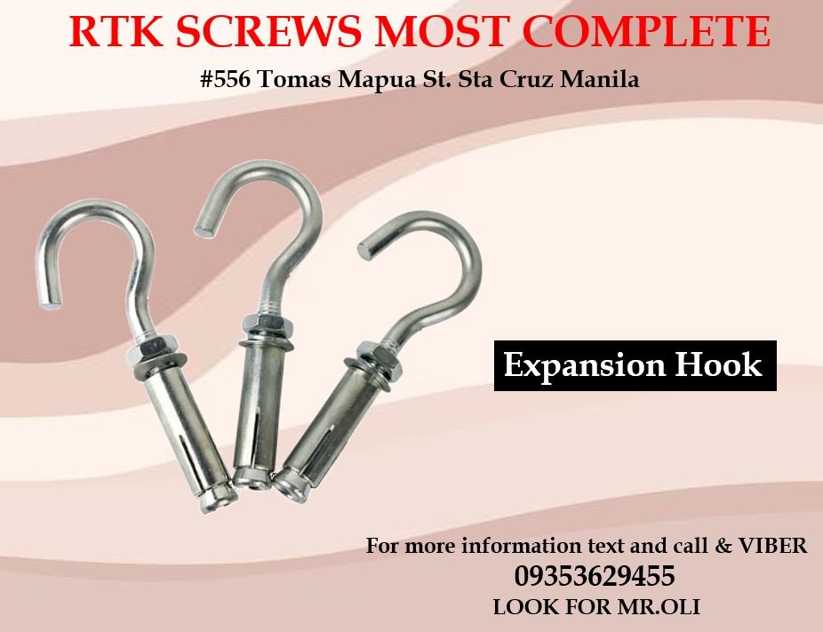 Expansion Hook, Commercial & Industrial, Construction Tools & Equipment ...