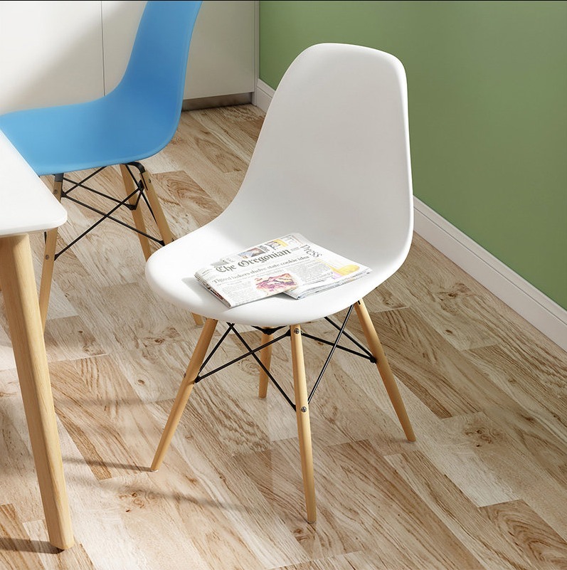 Fashion Chair Study Chair Dining Chair White/Black Plastic Chair COD ...