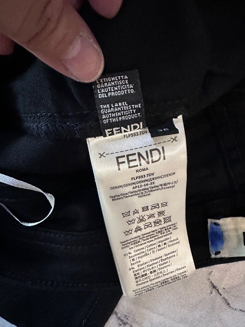 Fendi Mid-rise straight Jens, Women's Fashion, Bottoms, Jeans ...