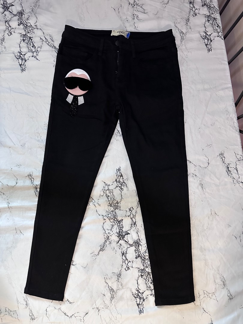 Fendi Mid-rise straight Jens, Women's Fashion, Bottoms, Jeans ...