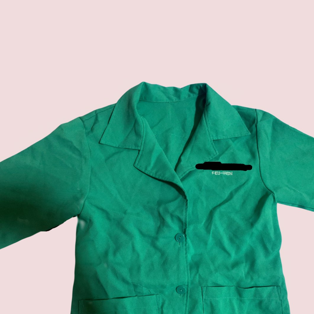 FEU Nursing Green Smock Gown on Carousell