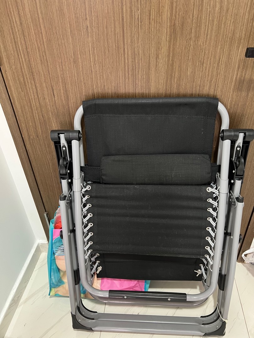 Portable Foldable Recliner Lounge Chair, Furniture & Home Living ...