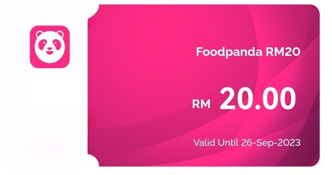 Voucher Foodpanda untuk dijual. (Jimat RM0.50), Tickets & Vouchers, Vouchers on Carousell