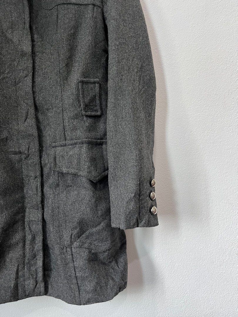 French Connection Wool Trench Coat, Women's Fashion, Coats, Jackets and ...