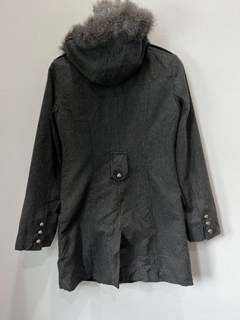 French Connection Wool Trench Coat, Women's Fashion, Coats, Jackets and ...