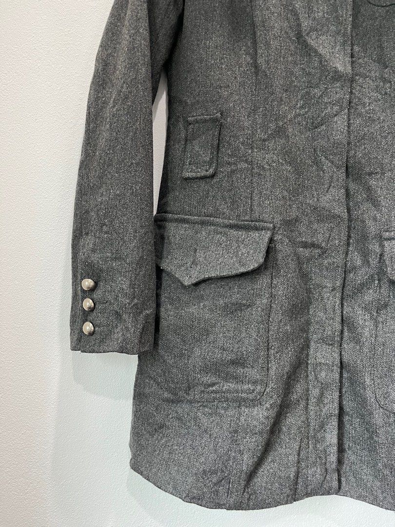 French Connection Wool Trench Coat, Women's Fashion, Coats, Jackets and ...