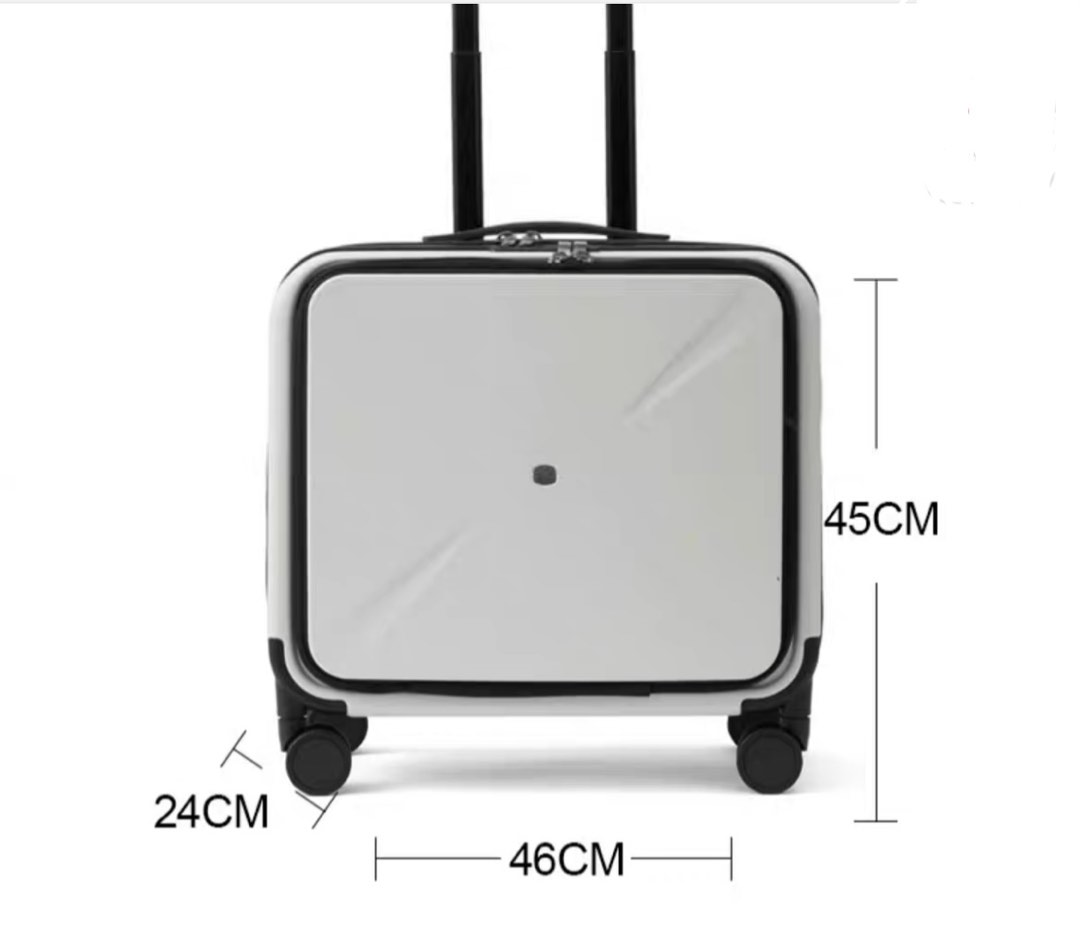 Front open Cabin Luggage 18” pink colour, Hobbies & Toys, Travel ...