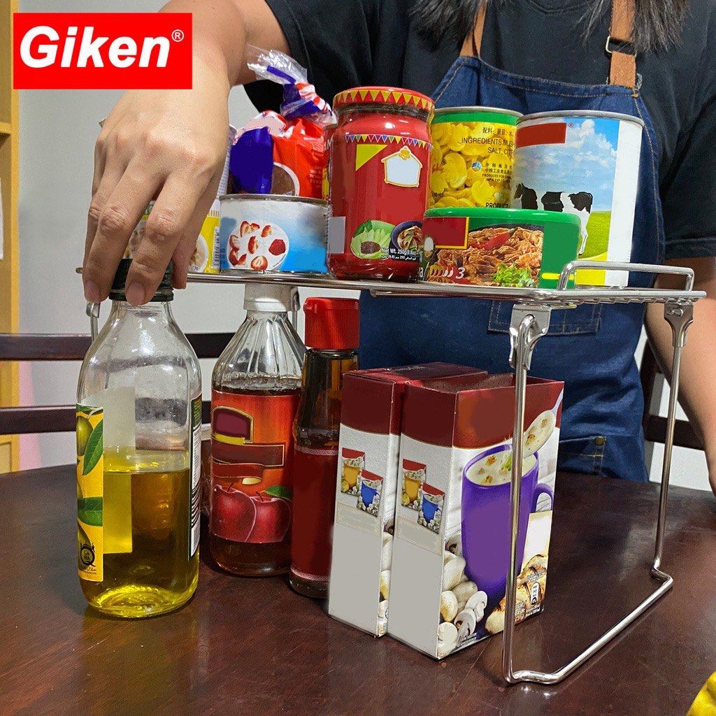 Giken Heavy Duty Stainless Stackable Kitchen Rack, Furniture & Home ...