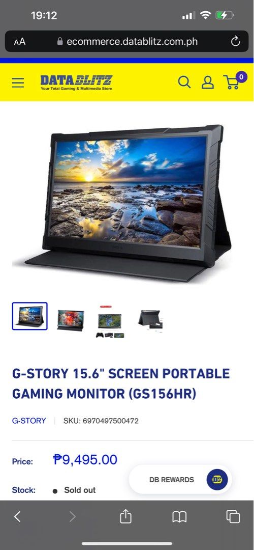 G-STORY 15.6" SCREEN PORTABLE GAMING MONITOR (GS156HR), Computers ...