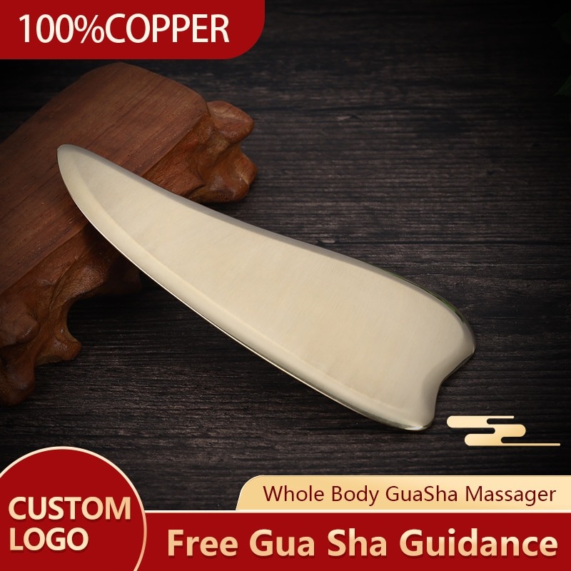 Gua Sha Massage Tool ScrapBoard Brass Gua Sha plate Metal massager ...