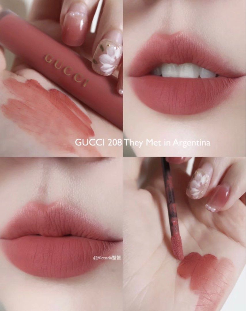 Gucci 208 Liquid Matte Lipstick, Beauty & Personal Care, Face, Makeup ...