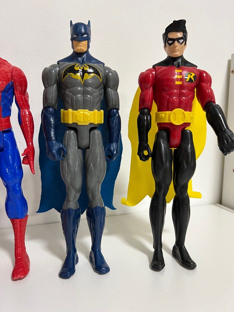 Hasbro Big Size Iron Man Spiderman Captain America Batman Robin on ...