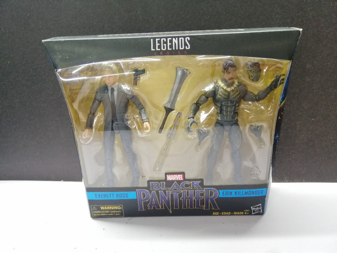 Hasbro Marvel Legends Erik Kilmonger & Everett Ross, Hobbies & Toys ...