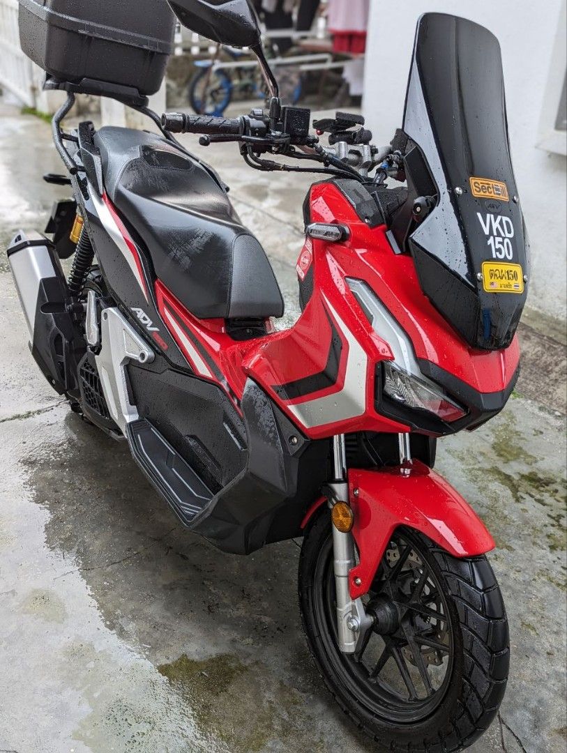 Honda ADV 150 Red, Motorbikes on Carousell