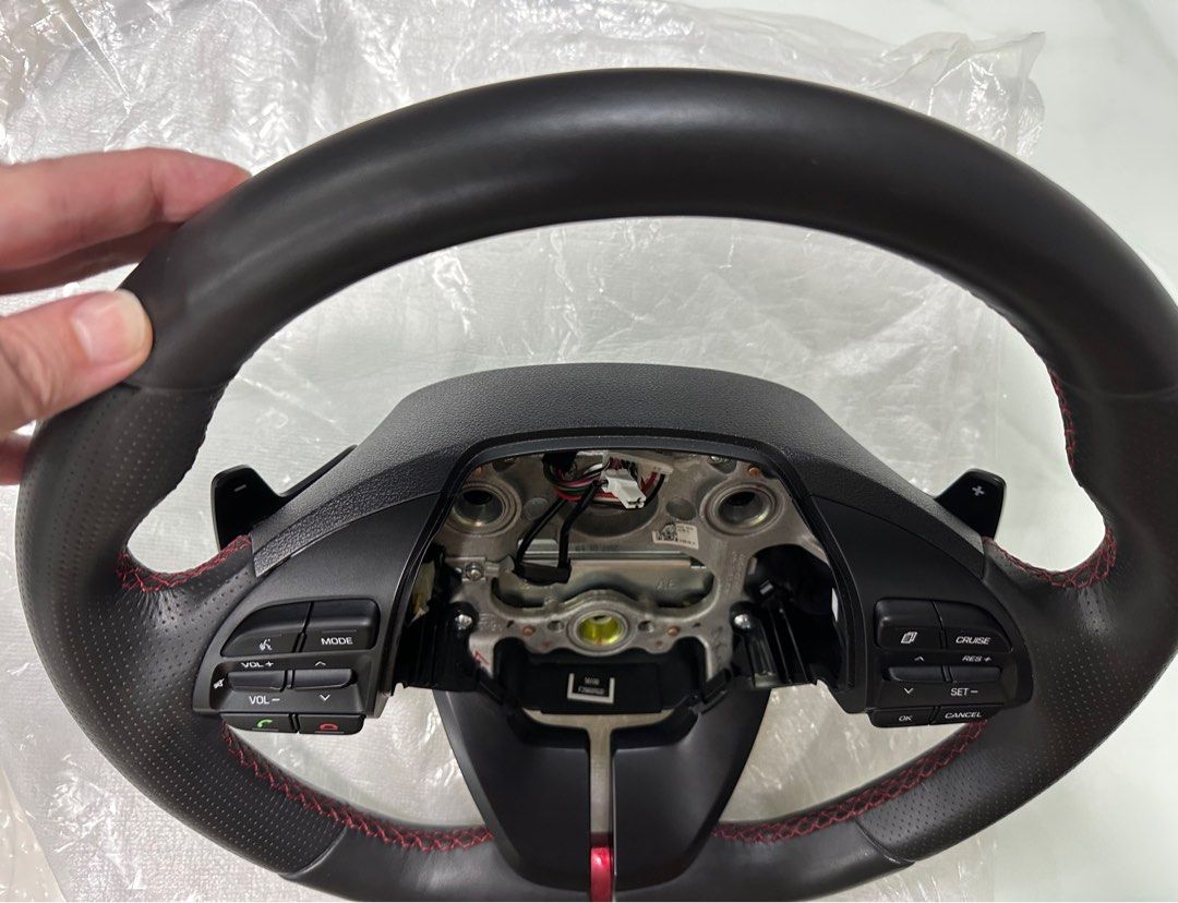 Hyundai Avante 2019 D-cut steering wheel, Car Accessories, Accessories ...