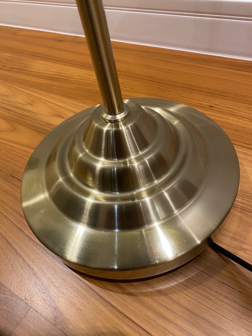 Ikea Barometer standing lamp vintage brass gold, Furniture & Home ...