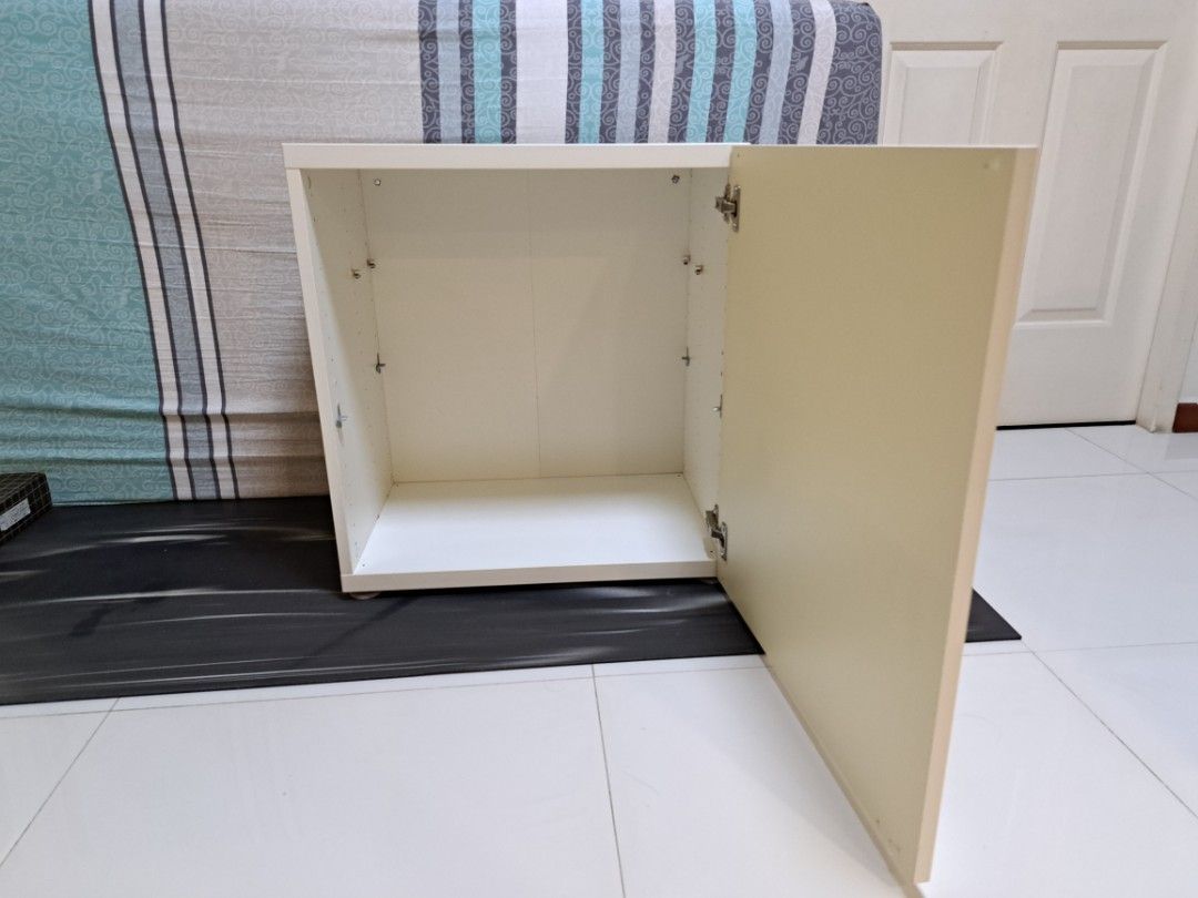 IKEA BESTA Single Shelf unit and Glass Top Panel, Furniture & Home ...