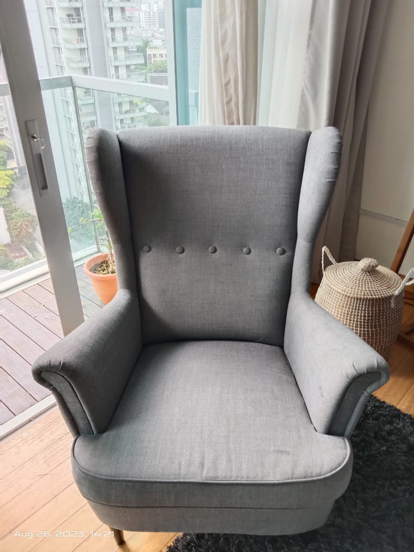 Ikea Strandmon Lounge Chair , Furniture & Home Living, Furniture ...