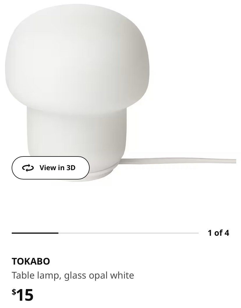 IKEA TOKABO Table Lamp, Furniture & Home Living, Lighting & Fans ...