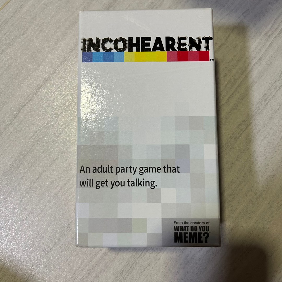 Incohearant card game, Hobbies & Toys, Toys & Games on Carousell