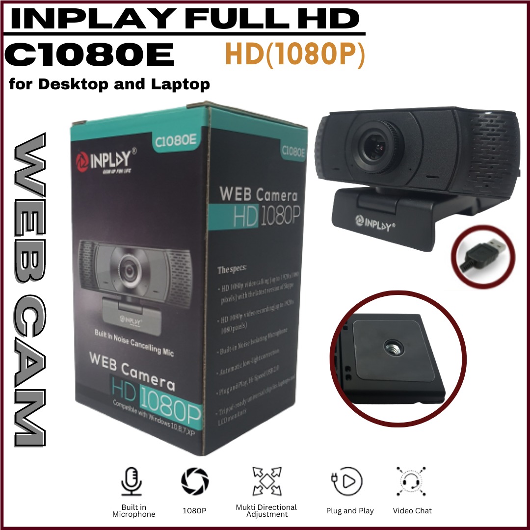 INPLAY FULL HD C1080E, Computers & Tech, Parts & Accessories, Webcams ...