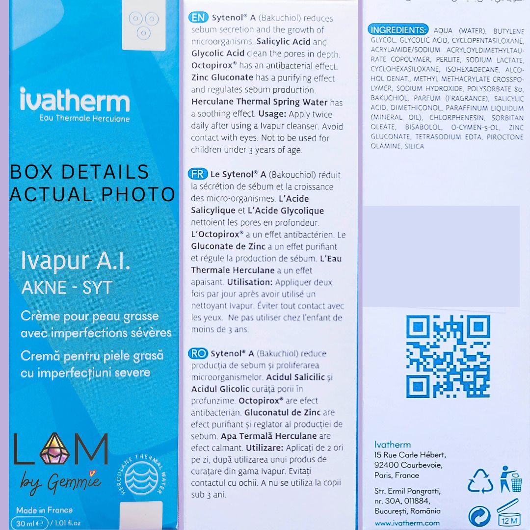 IVATHERM Ivapur AI Akne-syt aknesyt for oily with severe imperfections ...
