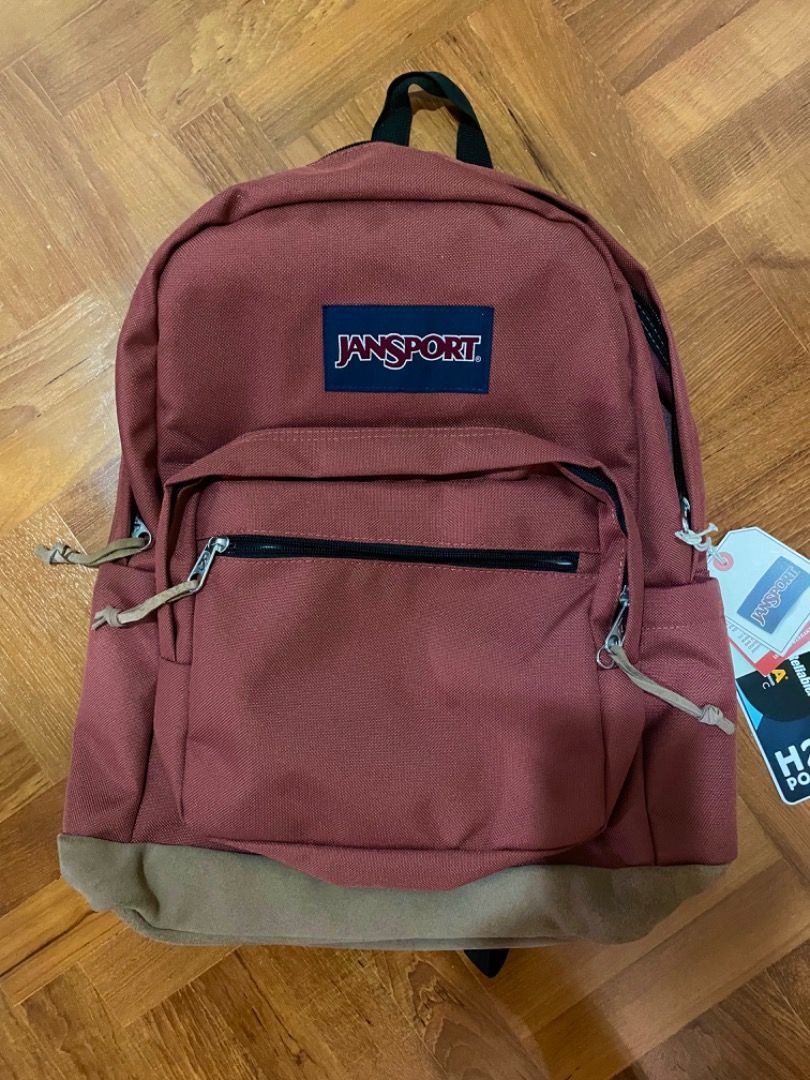 Jansport Right Pack Backpack- Brown Patina, Men's Fashion, Bags ...