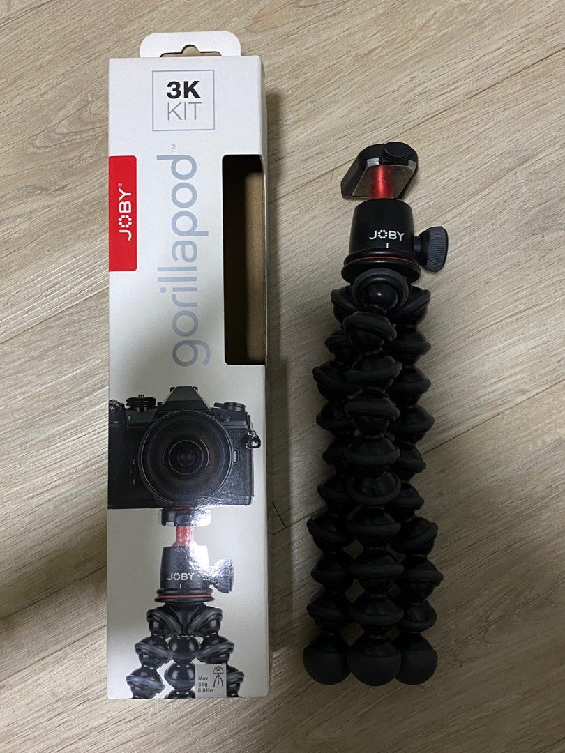 Joby Gorilla Pod 3K Kit + FREE Vertical Stand Adapter, Photography, Photography Accessories ...