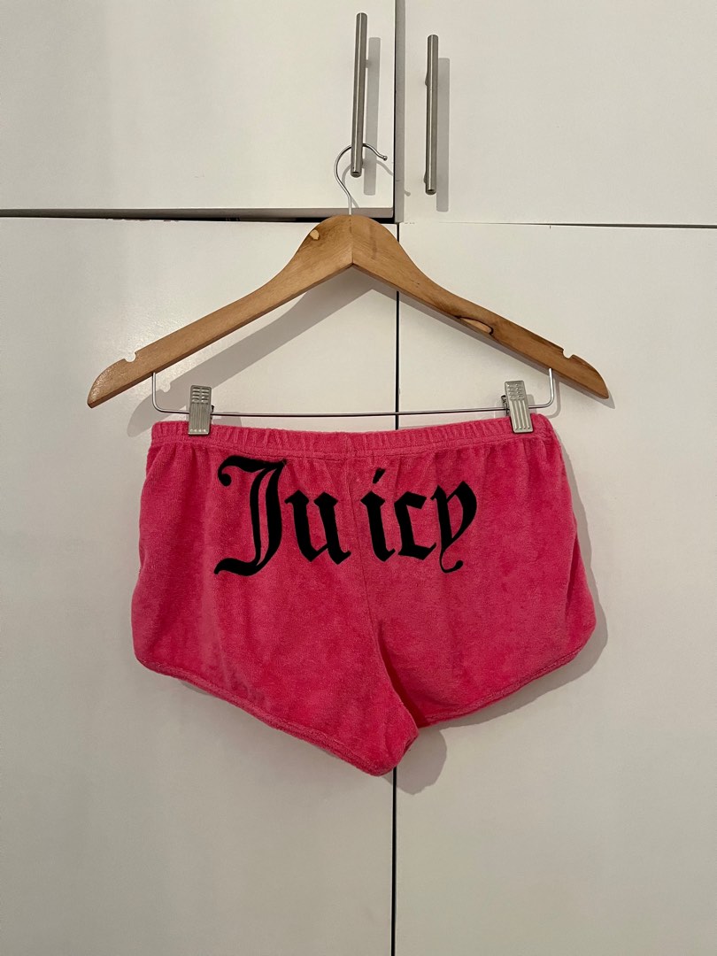 Y2K Juicy Couture Black Label Sleep shorts on Carousell