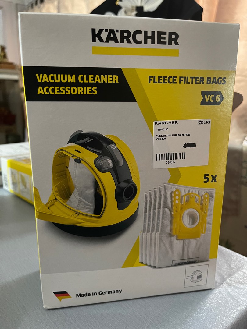 Karcher Vacuum Cleaner Fleece Bag VC6, TV & Home Appliances, Vacuum ...