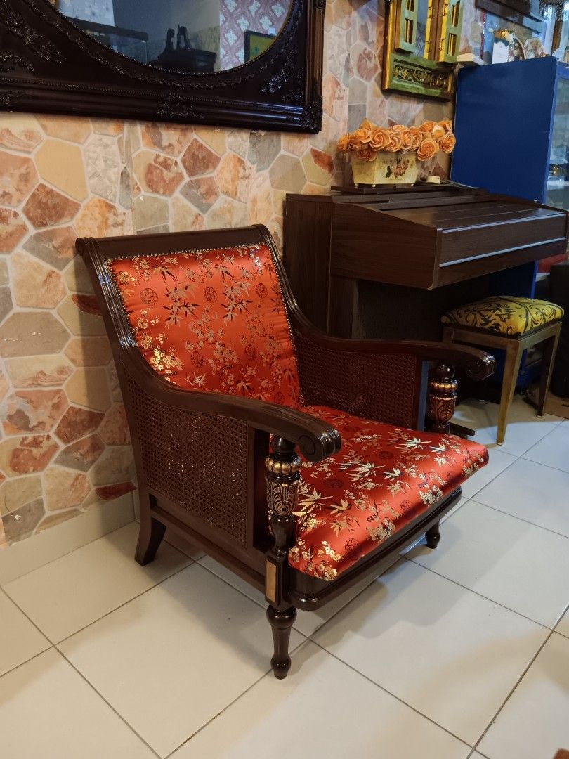 MURAH!!!Kerusi antik solid wood, Furniture & Home Living, Furniture ...