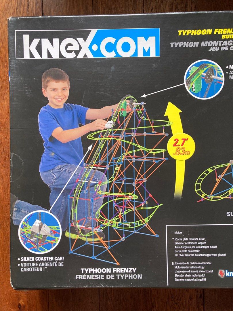 K'NEX - Thrill Rides Typhoon Frenzy Roller Coaster Building Set on ...