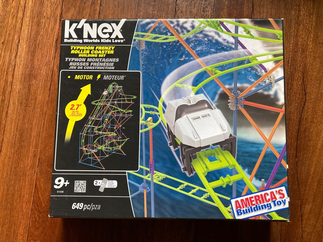 K'NEX - Thrill Rides Typhoon Frenzy Roller Coaster Building Set on ...