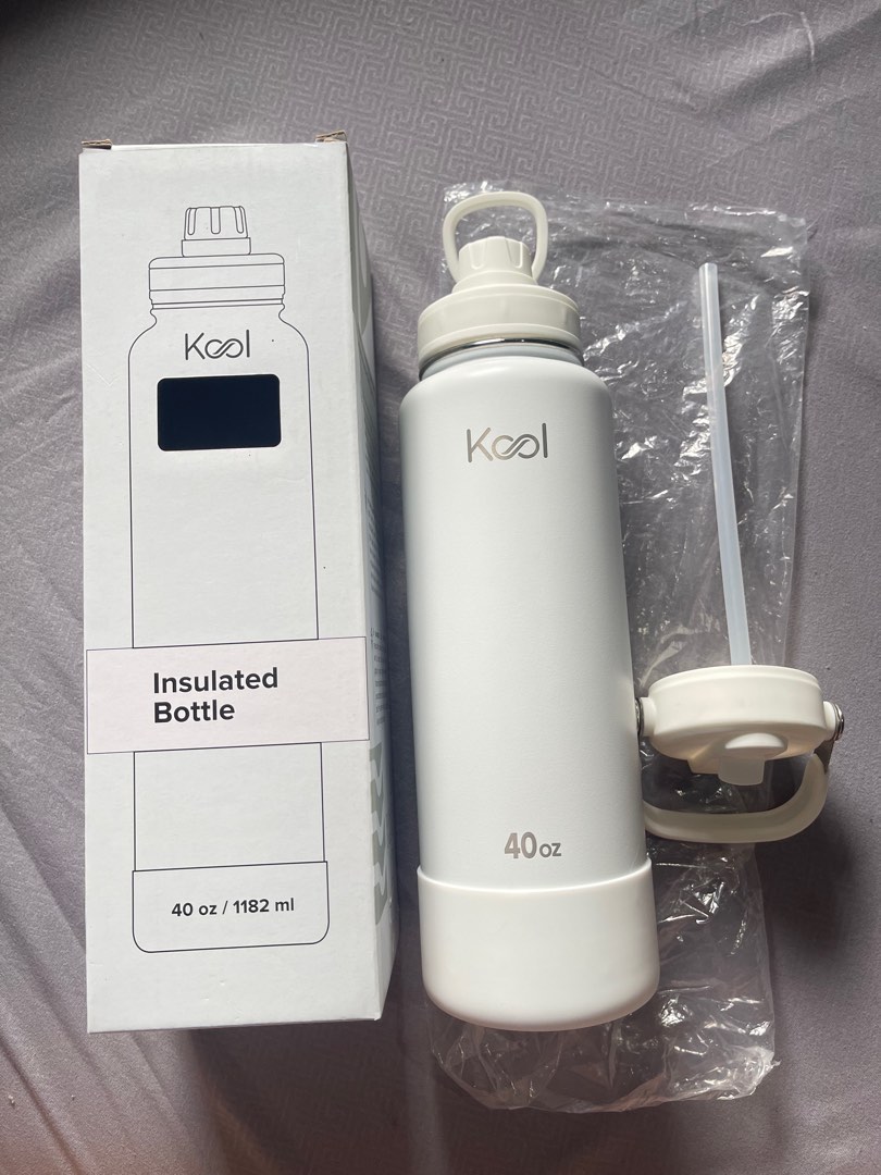 Kool 1182ml (40oz) w/ FREE Kool Flip Straw Lid (NO ISSUE), Furniture ...